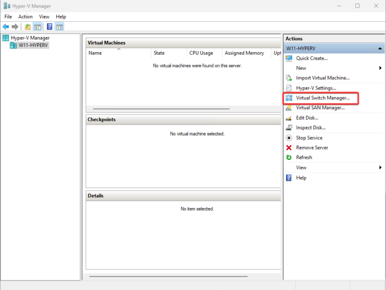 PS - Local Hyper-V Manager - MicroCloud